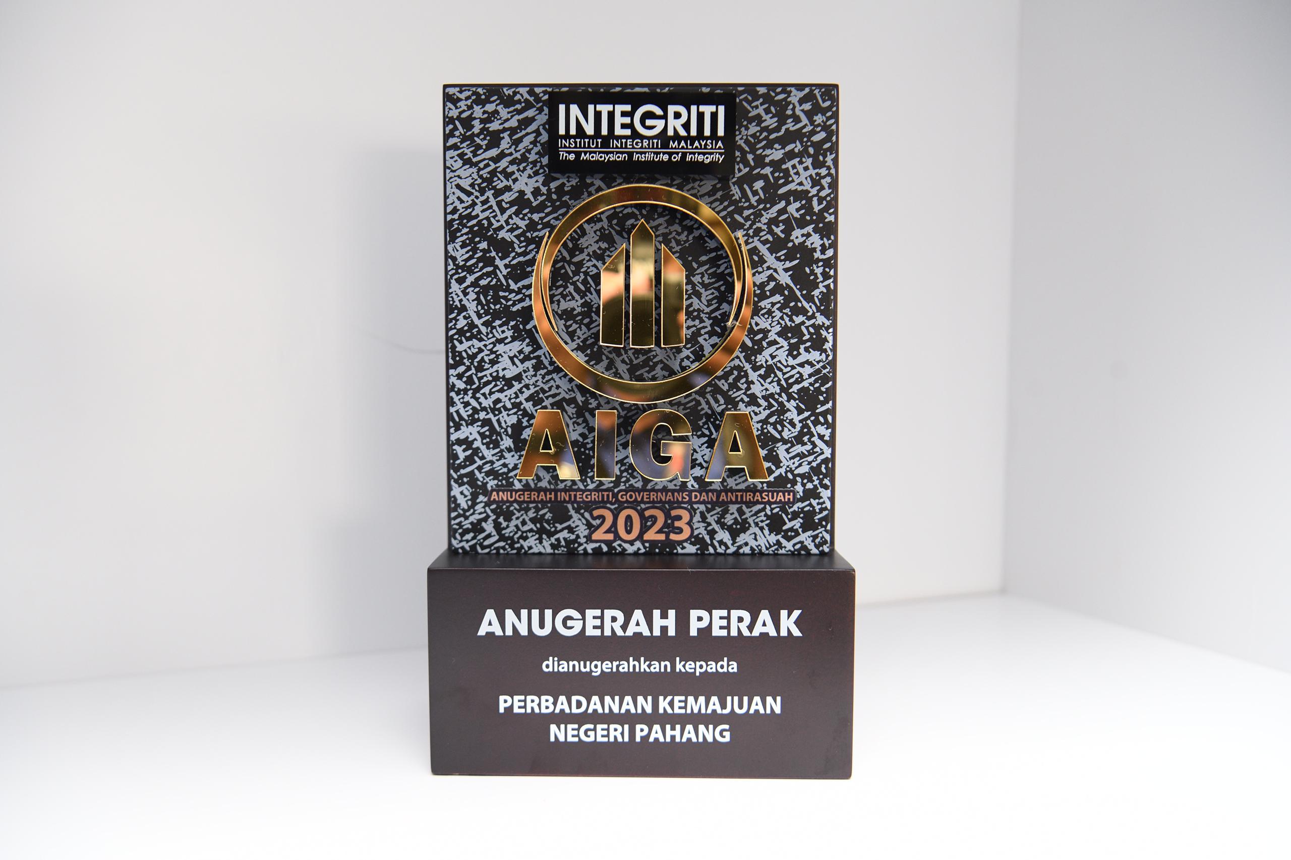 Anugerah Integriti, Governans dan Anti Rasuah (AIGA) 2023 - Perbadanan Kemajuan Negeri Pahang